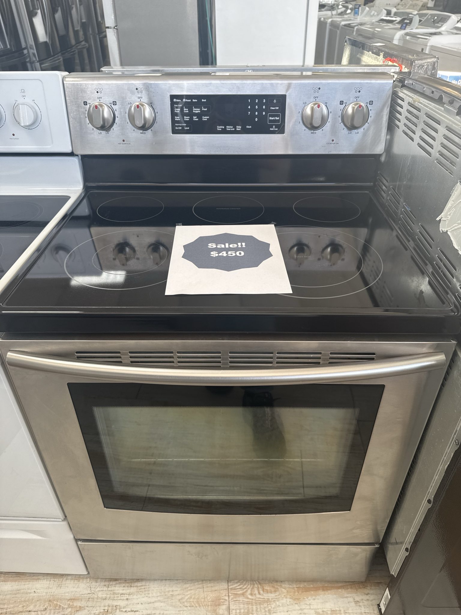 Samsung Electric Top Glass Stove Convection + Air Fry - Discount Appliances