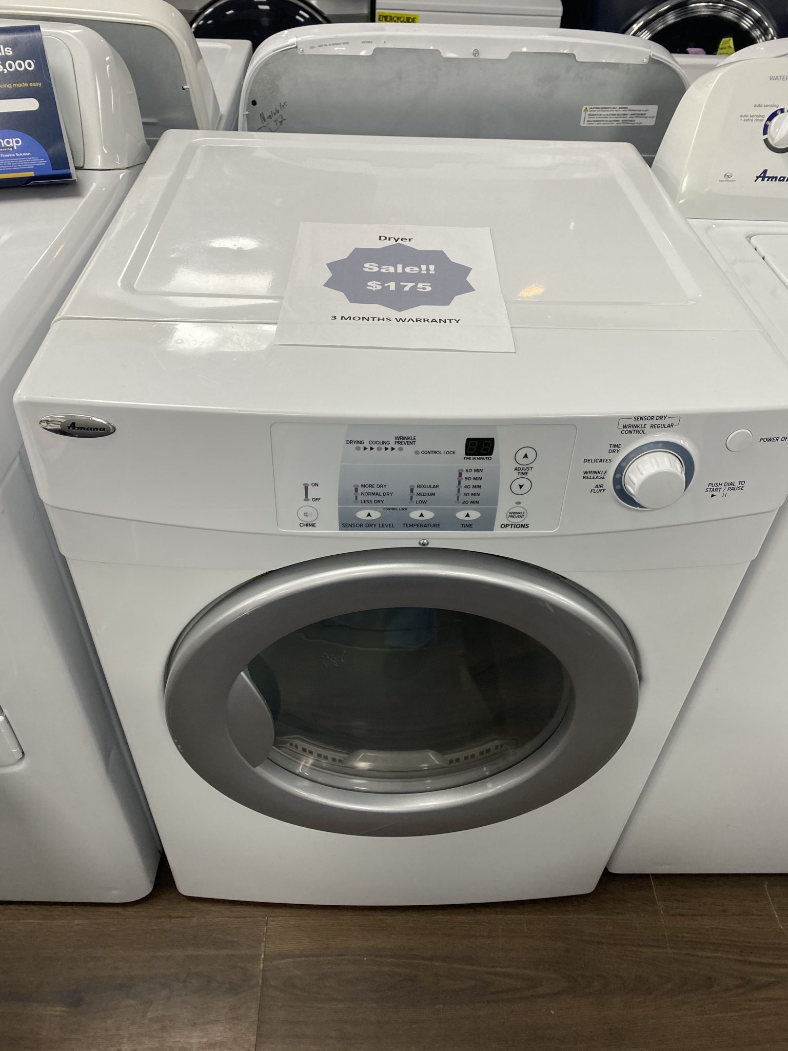 (USED) Amana Front Load Dryer NED7200TW - Discount Appliances