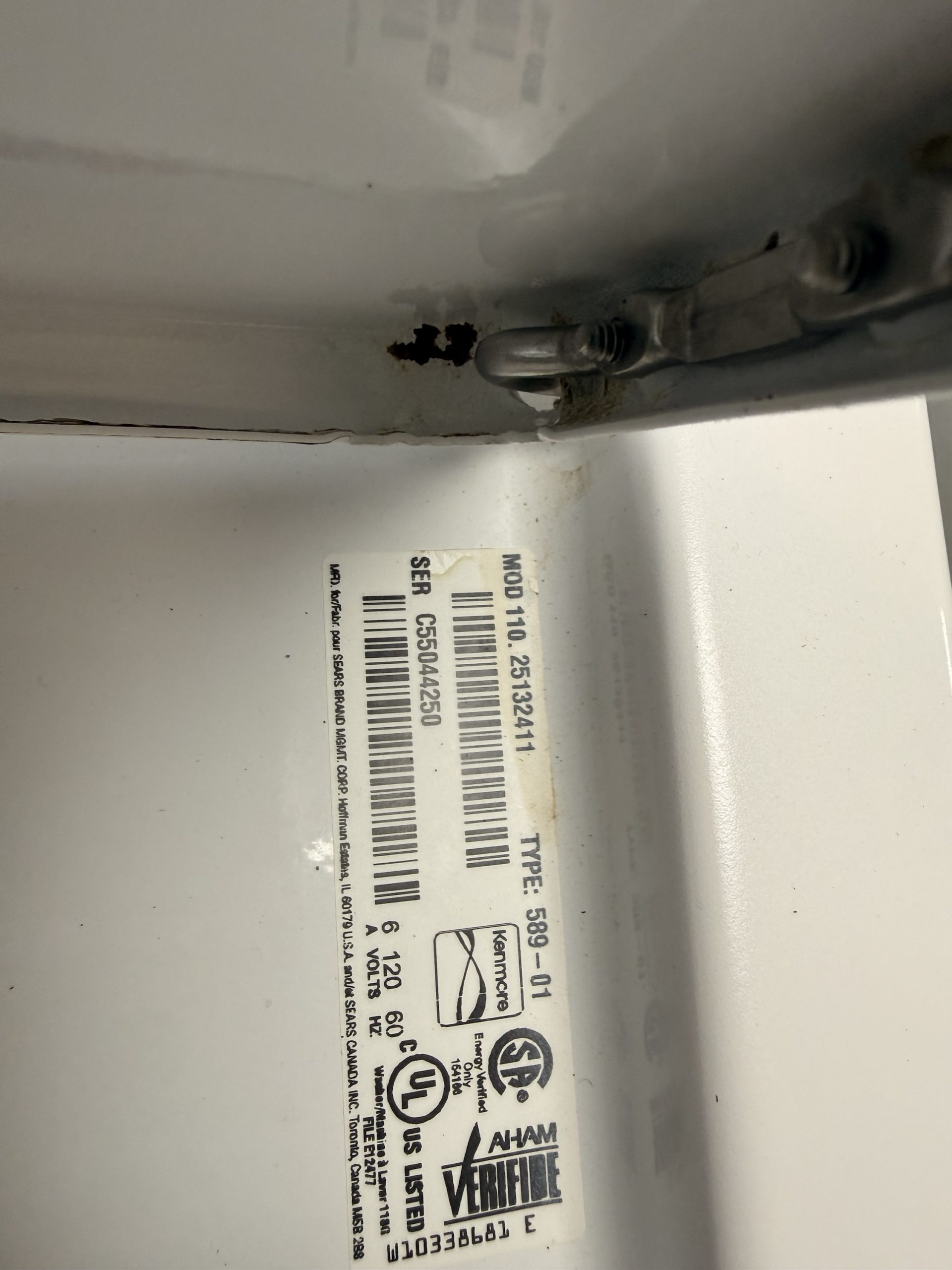 Kenmore Top Load Washer 110. 25132411: - Discount Appliances