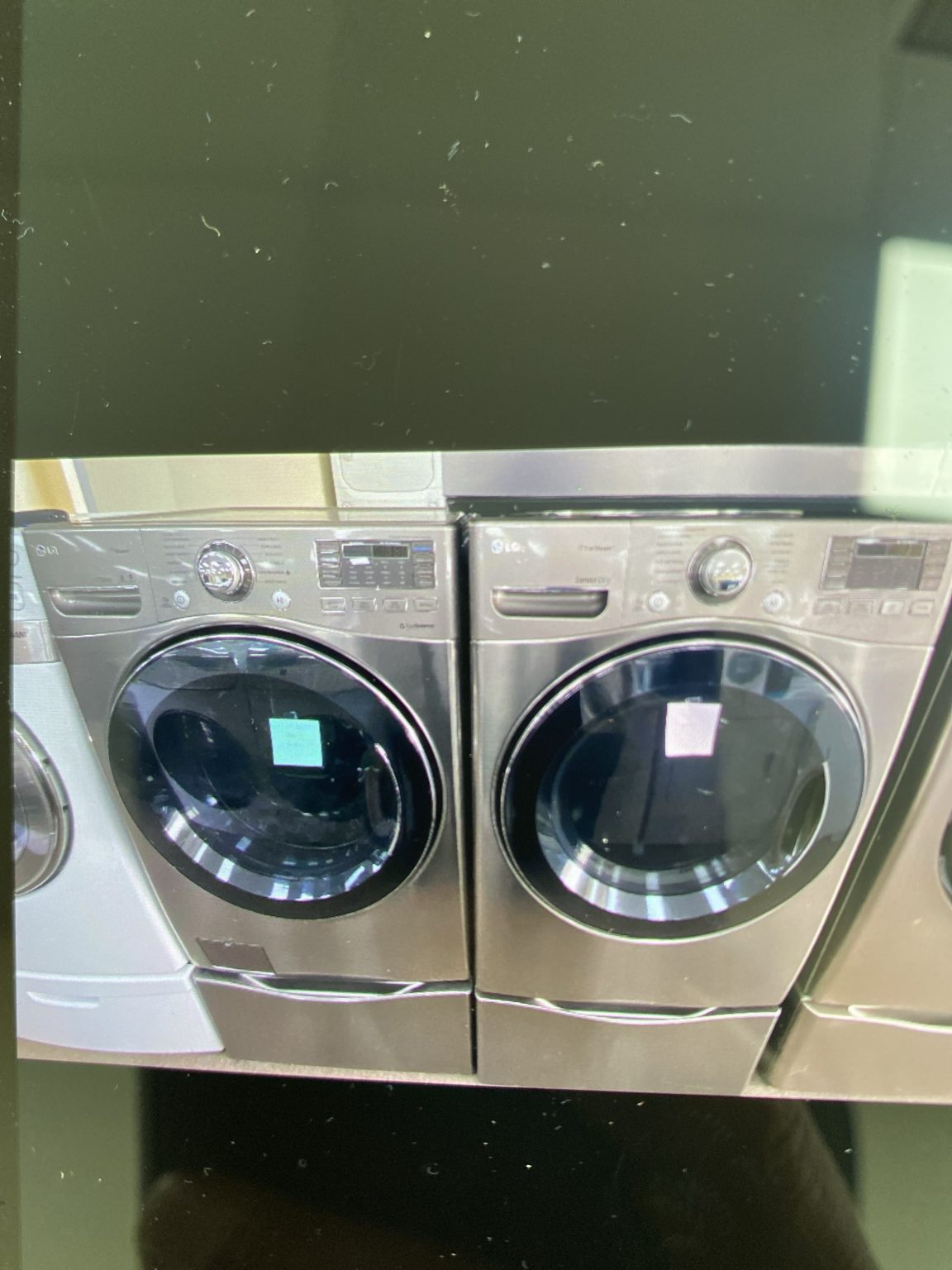 Set LG Front Load Washer WM3470HVA And Electric Dryer DLEX3470V ...