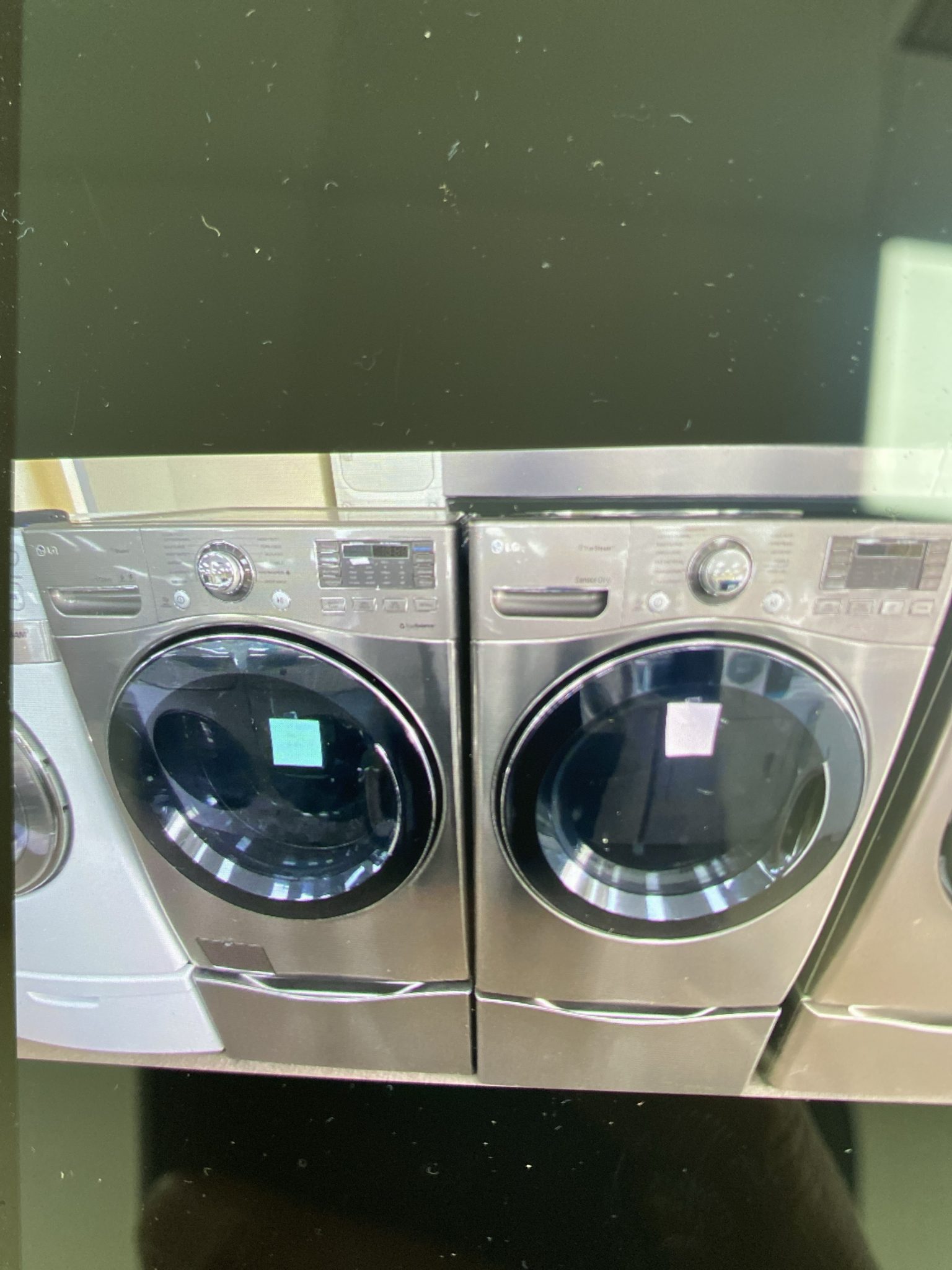 Set LG Front Load Washer WM3470HVA And Electric Dryer DLEX3470V ...