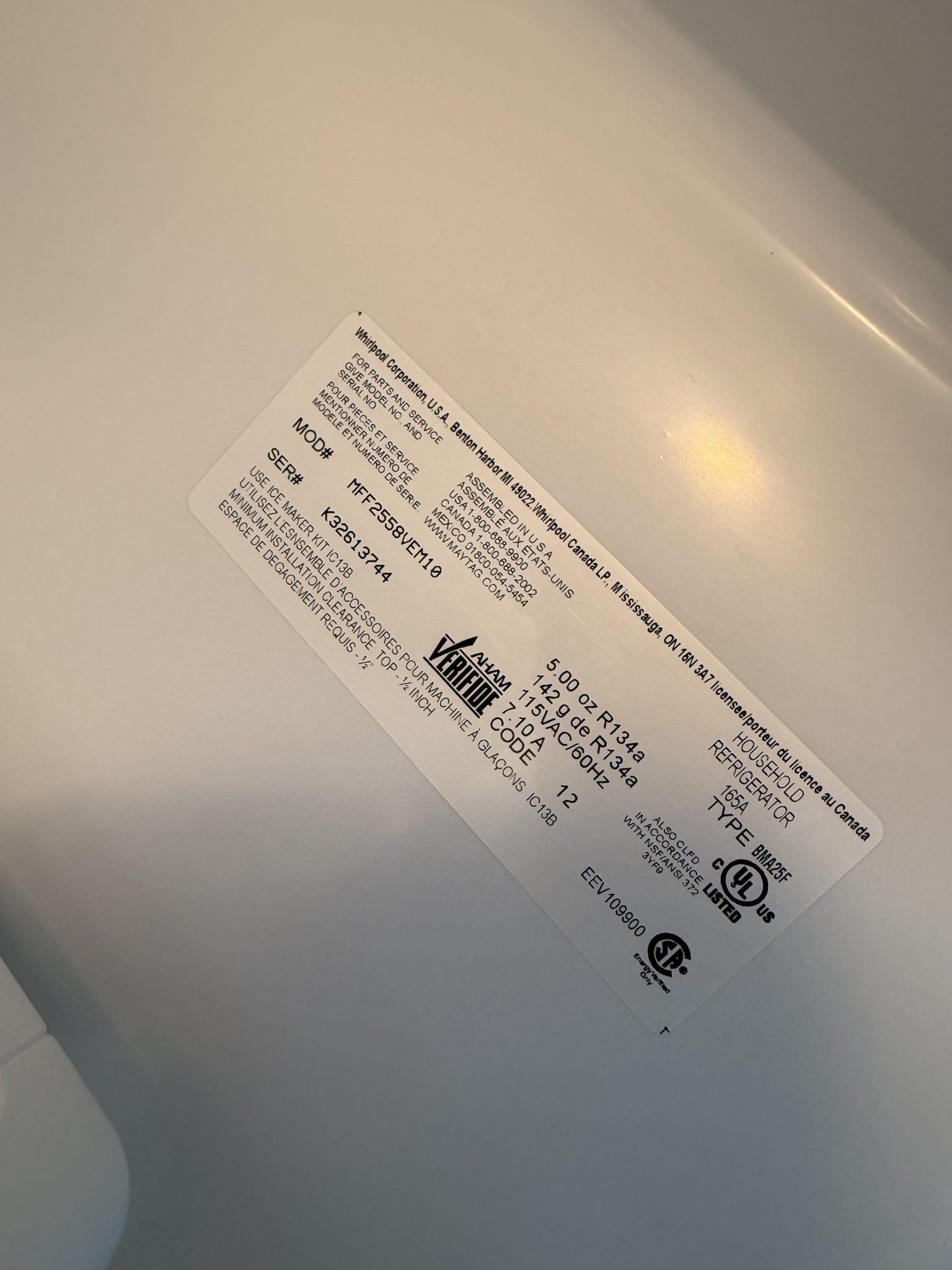 Maytag French Door Refrigerator MFF2558VEM10 - Discount Appliances